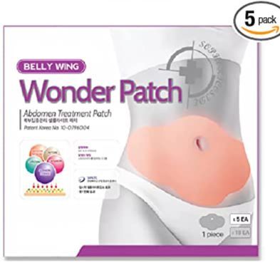 Mymi 5Pcs Korean Wonder Slim Patch Burn Belly Fat Wing For Abdominal ...