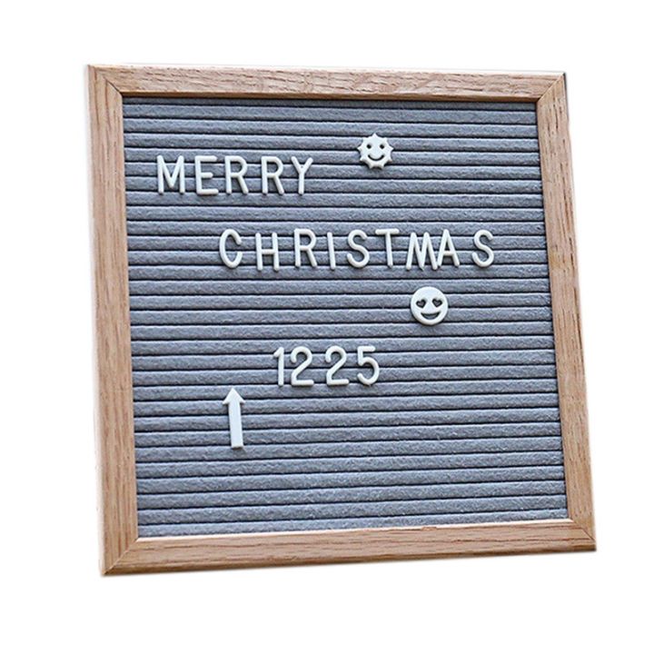 Felt Letter Board Wooden Frame Changeable Mark Numbers Characters ...