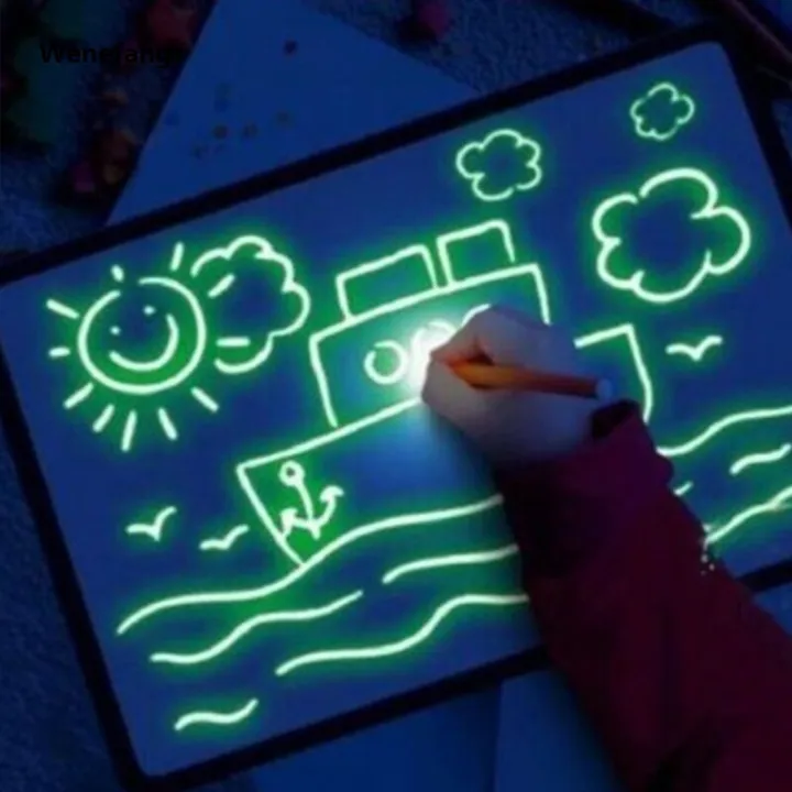 Wenefang A3 A4 A5 Magic Luminous Drawing Board Draw with Light-Fun ...