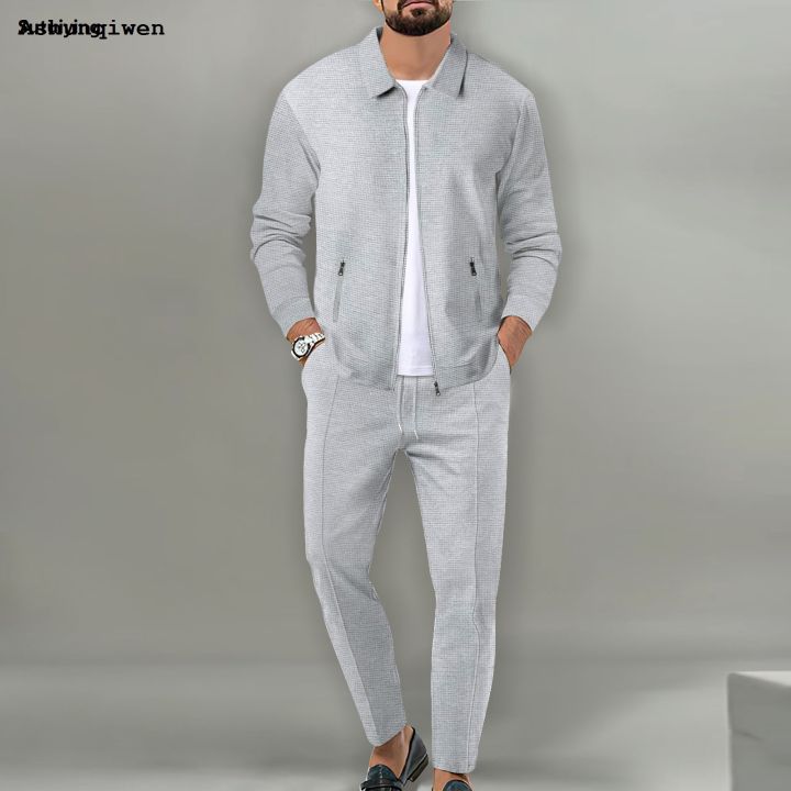 Ashunqiwen Sutuiying New Men's Jacket POLO Shirt 2 sets Long Sleeve ...