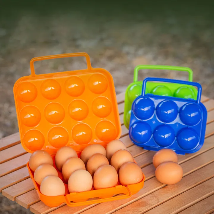 6/12 Compartment Portable Egg Carton Container Shockproof Egg Storage ...