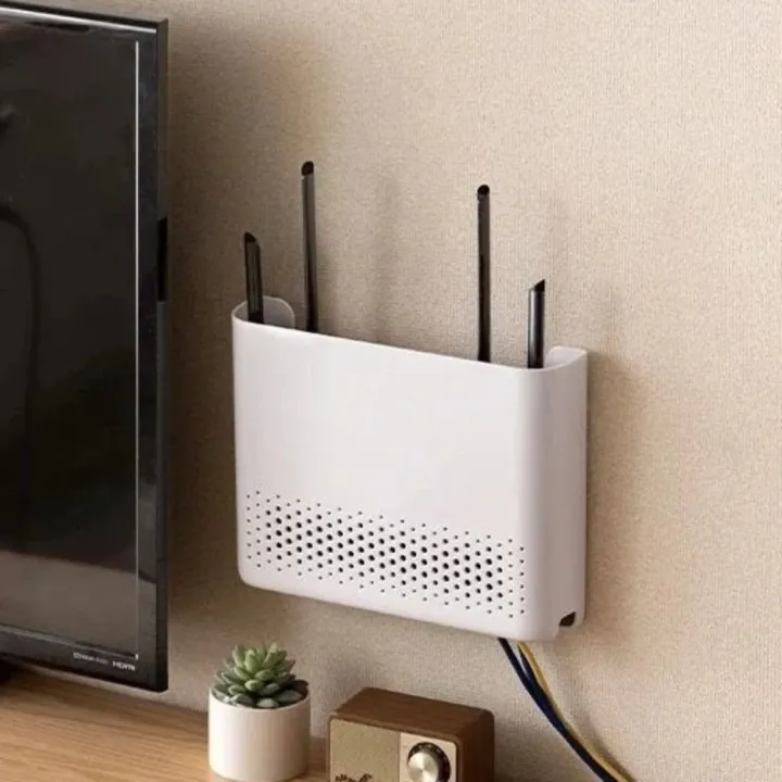 Bracket ABS Wireless Router Rack Hider Floating Shelves Router Storage ...