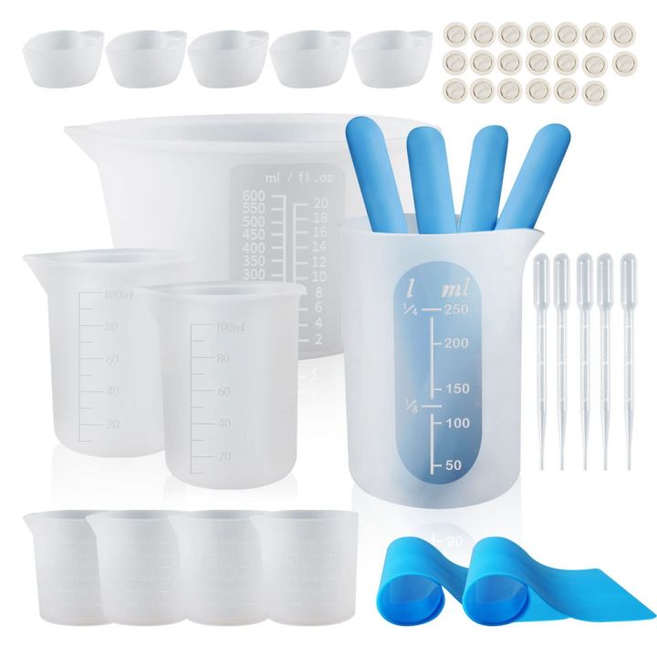 Silicone Resin Measuring Cups Tool Kit | Daraz.com.np