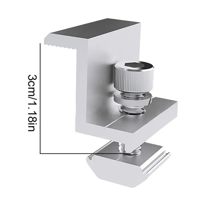 10Pcs Solar Photovoltaic Bracket Aluminum Alloy Clamp for Solar Module ...