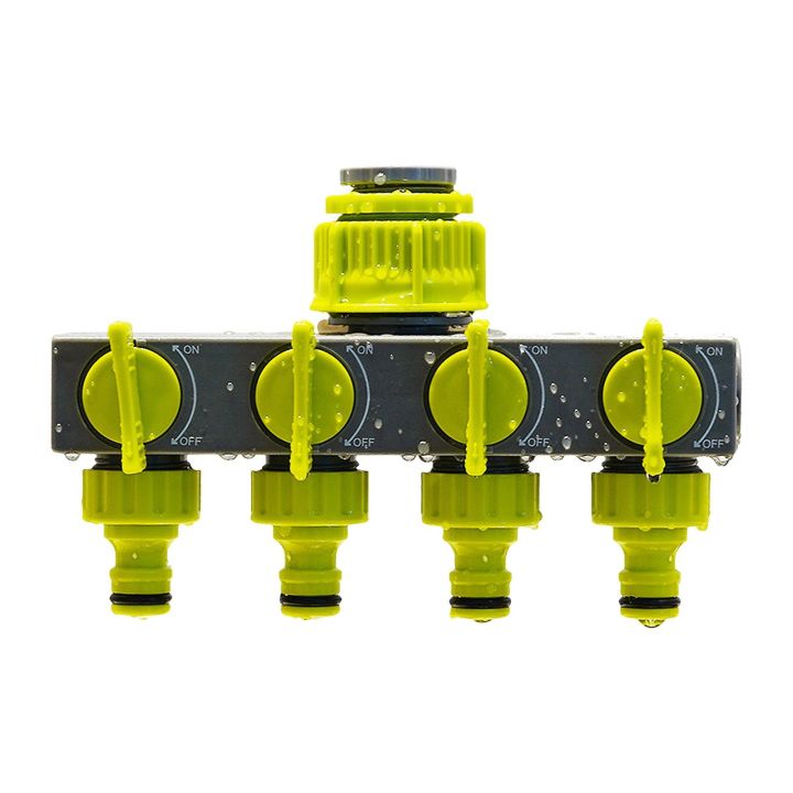 4-way hose distributor with 4 switches for sprinkler use | Daraz.com.np