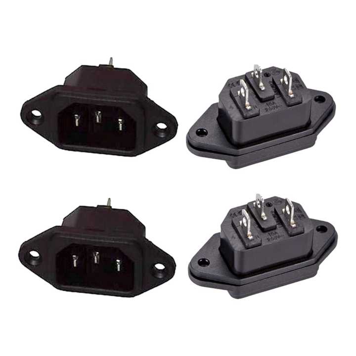 Ac 250v 16a 3 Needle Power Socket Computer Rice Cooker Socket 2 Pc ...