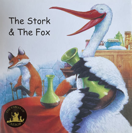 The Stork & The Fox, Children's Book, Pictorial, Aesop's Fables | Daraz ...