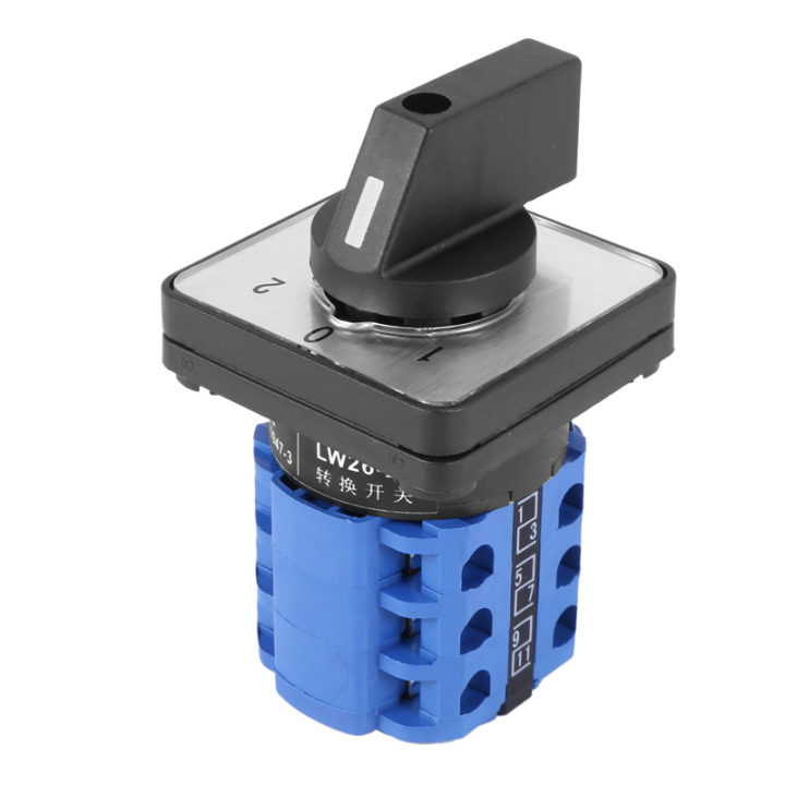 3X 3 Positions On-Off-on Changeover Control Rotary Cam Switch 20A ...