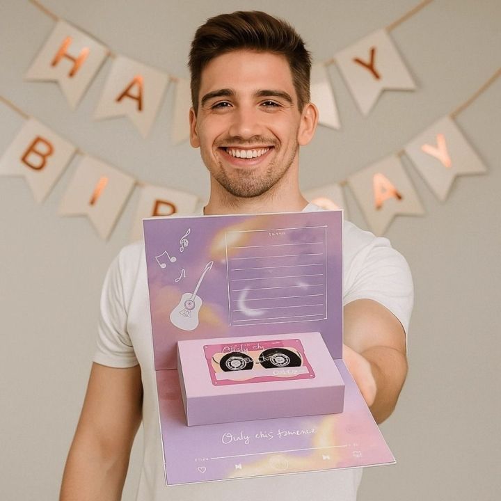 Music Box 30 Seconds Recorder Greetings Card Magnetic ABS Christmas ...