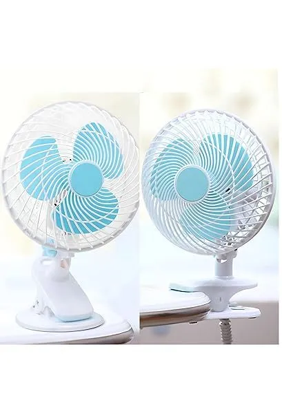 Portable Clip on Fan, 180° Rotate Small Desk Fans for Home, Living Room ...