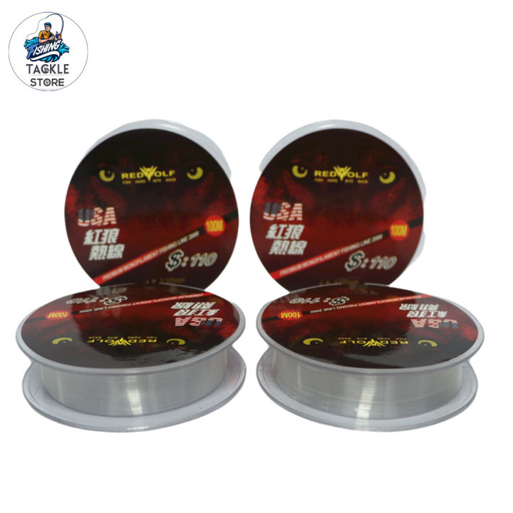 Red Wolf Transparent 100mtr Fishing Line Size 10mm to 35mm | Daraz.com.np