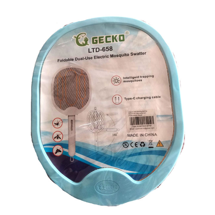 Gecko LTD-658 Folding Mosquito Swatter (Color May Vary) | Daraz.com.np