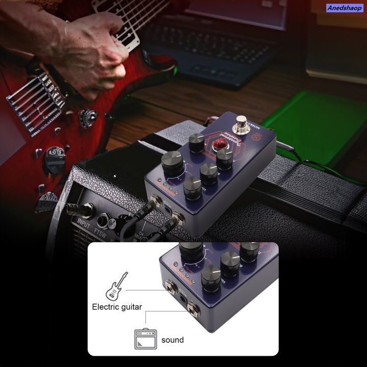 Anedshaop MOSKYAudio Overdrive Guitar Effect Pedal 4 Mode Switch Volume ...