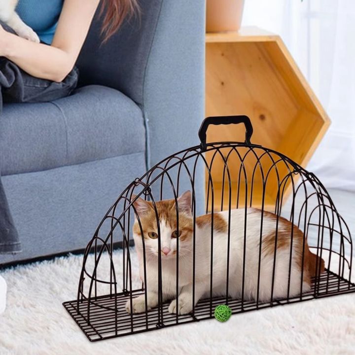 Cat Cage Carrier Metal Simple Cat Bath Cage Fixed Anti Seizing Wash Cat ...