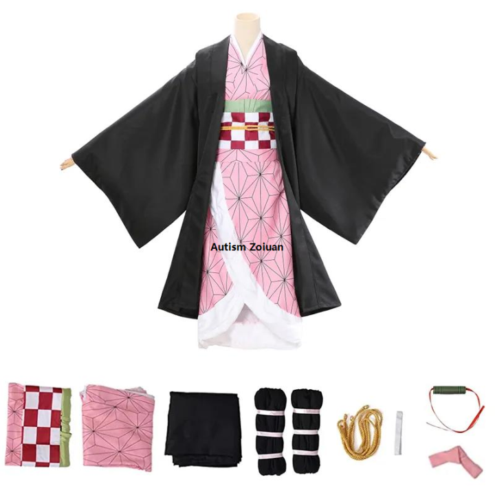 Demon Slayer Cosplay Tanjiro Nezuko Cosplay Kids Shinobu Costume ...