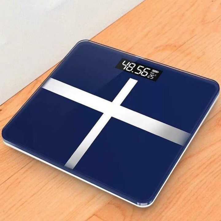 Lcd Display Electronic Glass Body Weighing Scale With Temperature