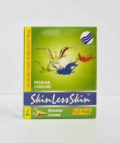 Skin Less Skin Banana Flavor Condom 3'S PACK OF 2 | Daraz.com.np