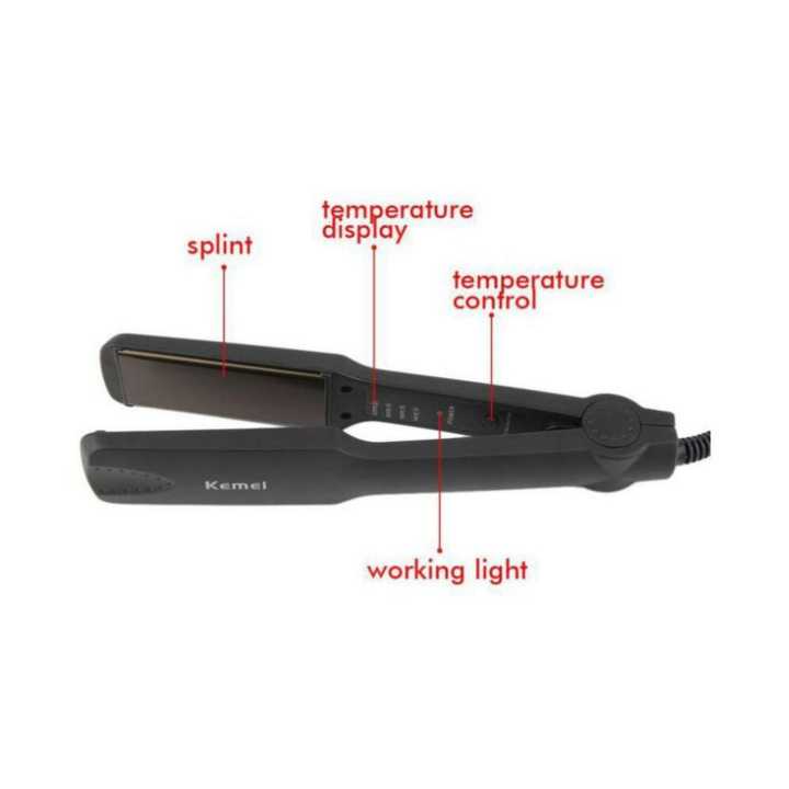 Kemei KM-329 Professional Electronic Hair Straightener Irons | Daraz.com.np