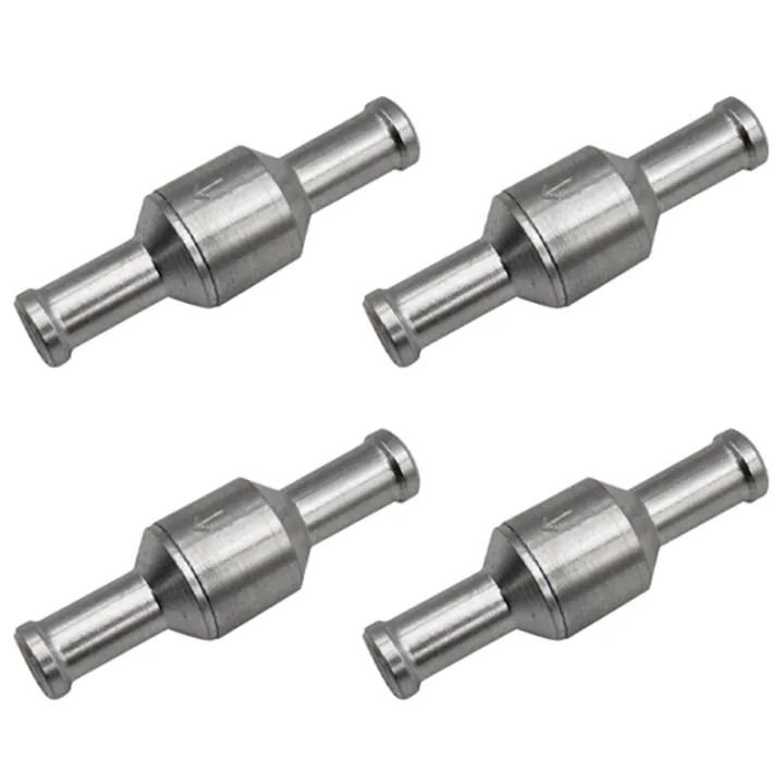 4 Pcs 8mm Check Valve Brake Servo Booster No Return Inline Way Valve ...