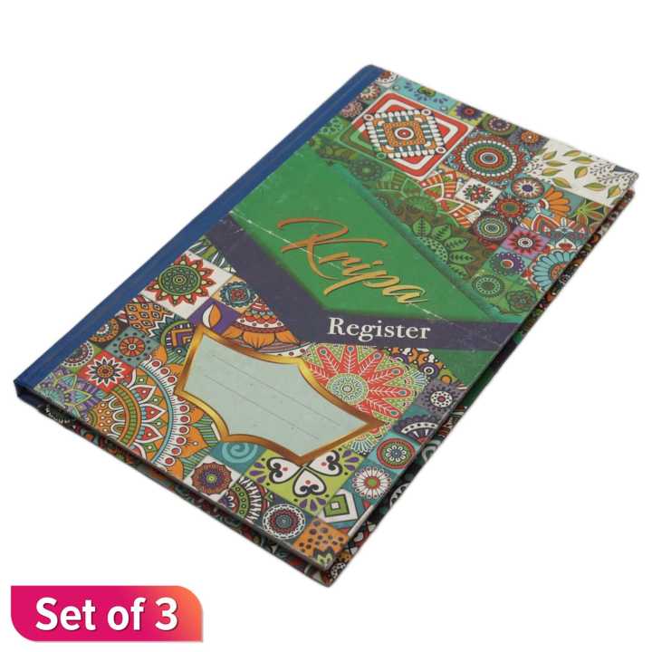 Kripa Notebook Register, No. 8, Set Of 3 | Daraz.com.np