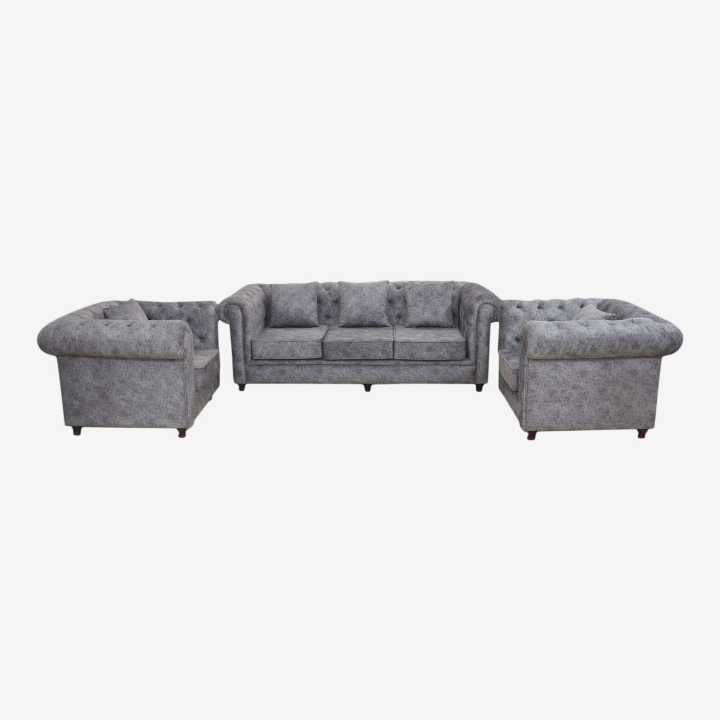 Grey Color Five Seater Sofa Set | Daraz.com.np