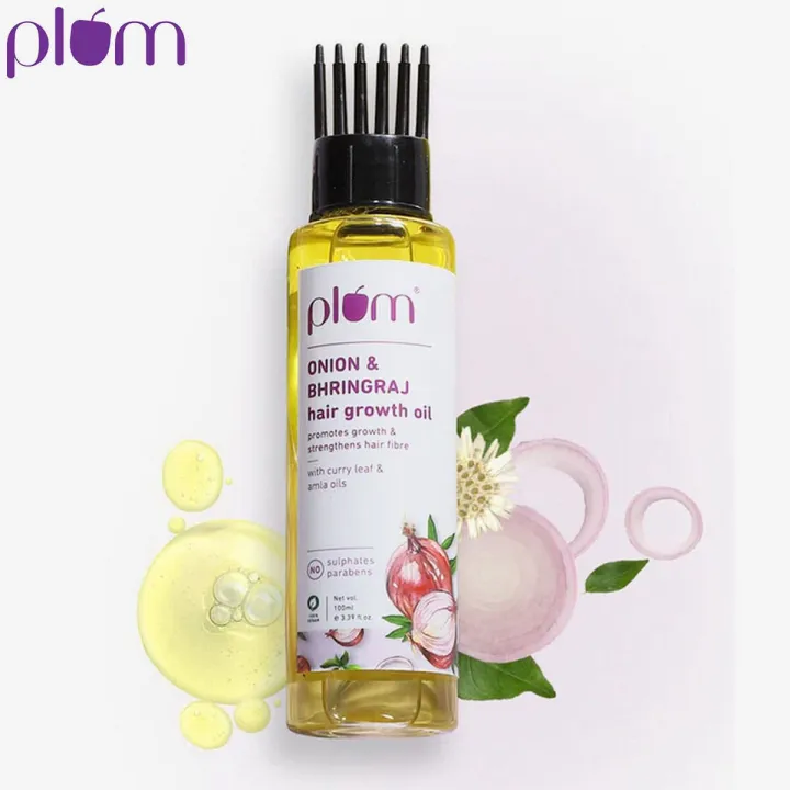 Plum Onion & Bhringraj Hair Growth Oil 100Ml | Daraz.com.np