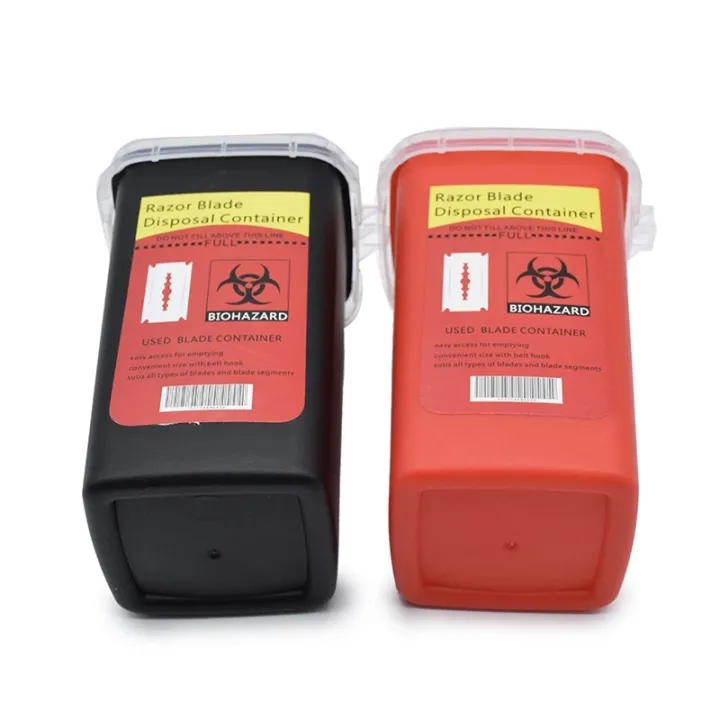 2025 NEW Barbershop Blade Recycling Box Salon Mini Trash Can Razor ...