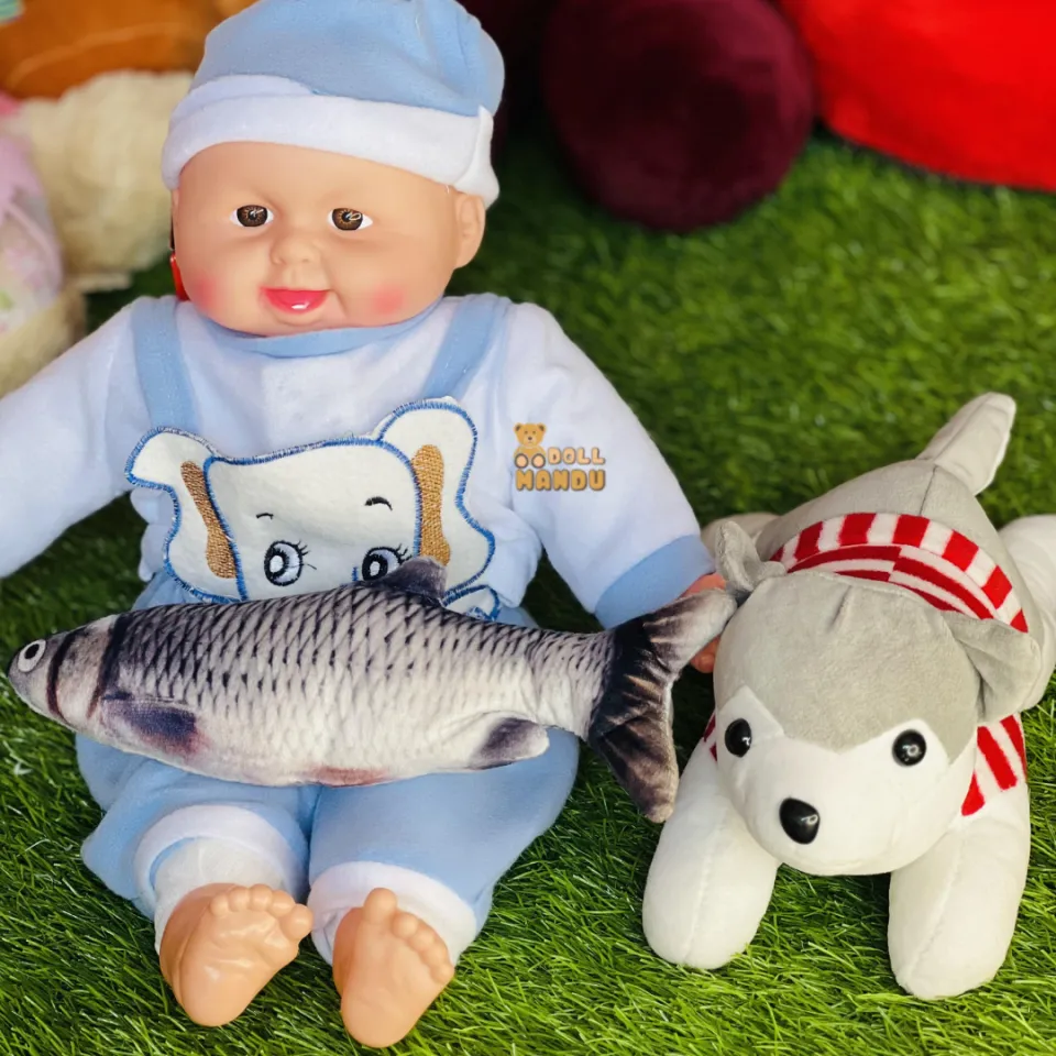 Interactive Baby Doll Dancing Fish and Dog Trio Daraz .np