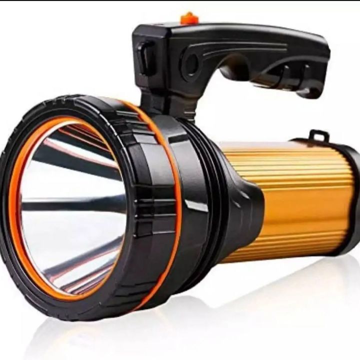 LED Spotlight Flashlight Handheld Searchlight Golden Torch | Daraz.com.np