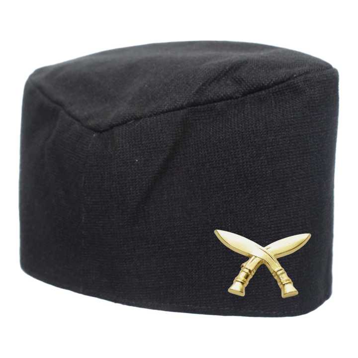 Black Dhaka Topi 21 Inch With Badge For Men | Daraz.com.np