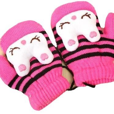 Baby Mittens - Easy Wearing Free And Adjustable Size 1 Pair Winter ...