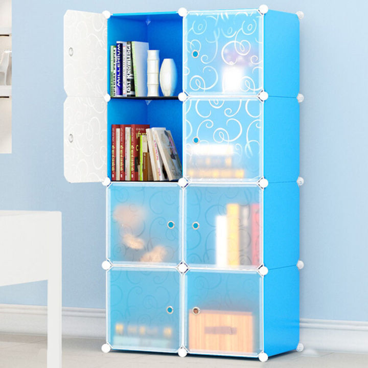 DIY 8 Cubes Collapsible Cabinet Plastic Wardrobe | Daraz.com.np