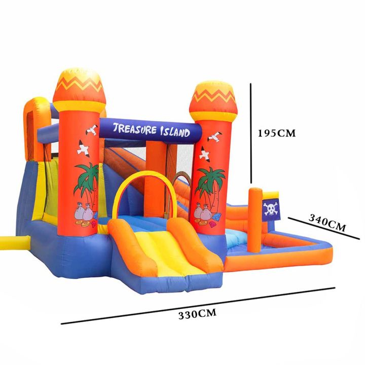 Inflatable Air Bouncer Treasure Island With Pool Weight Capacity Upto ...