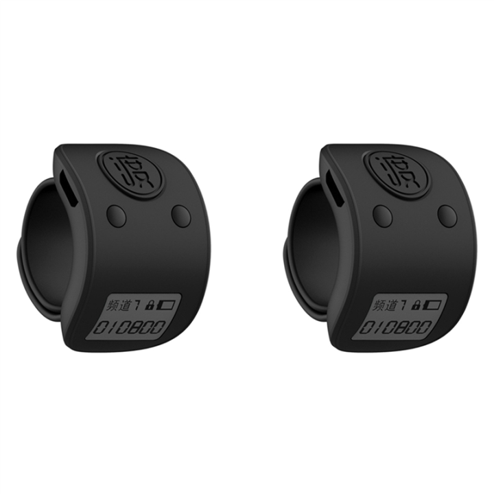 2x Mini Digital Lcd Electronic Finger Ring Hand Tally Counter 6 Digit Rechargeable Counters
