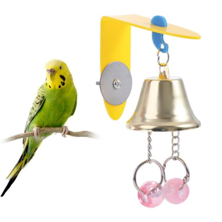 Bird Swing Cage Toy Colorful Parakeet Beads Play Toy Hanging Acrylic ...
