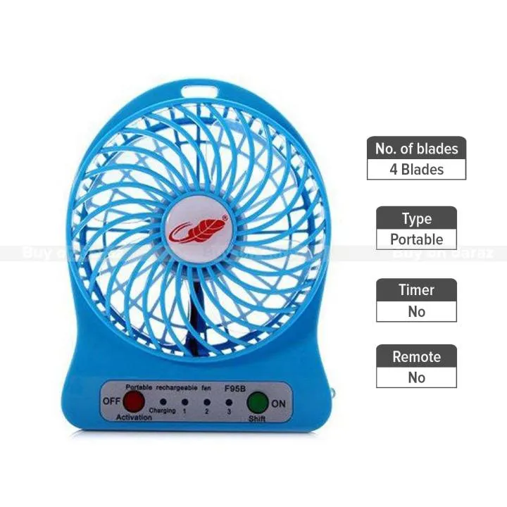 Portable Rechargeable Mini Fan | Daraz.com.np