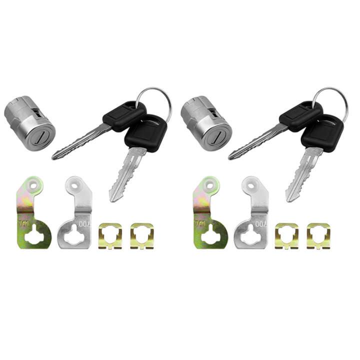 Cluellp-2X Driver and Passenger Door Locks with Key 15298924, for ...