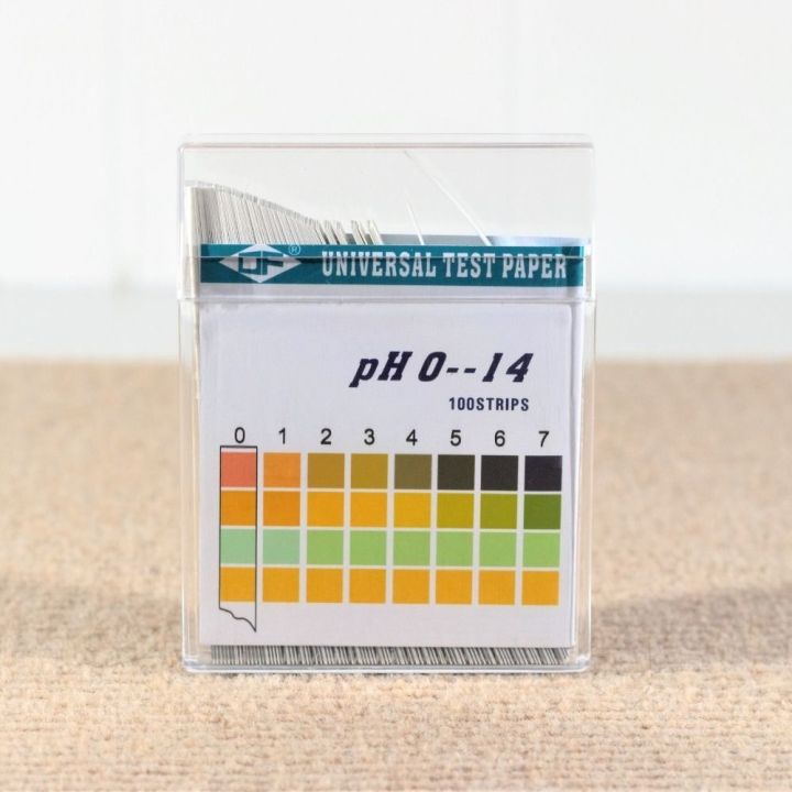 100 Strips Easy To Cary PH Value 0-14 PH Test Paper Measurement ...