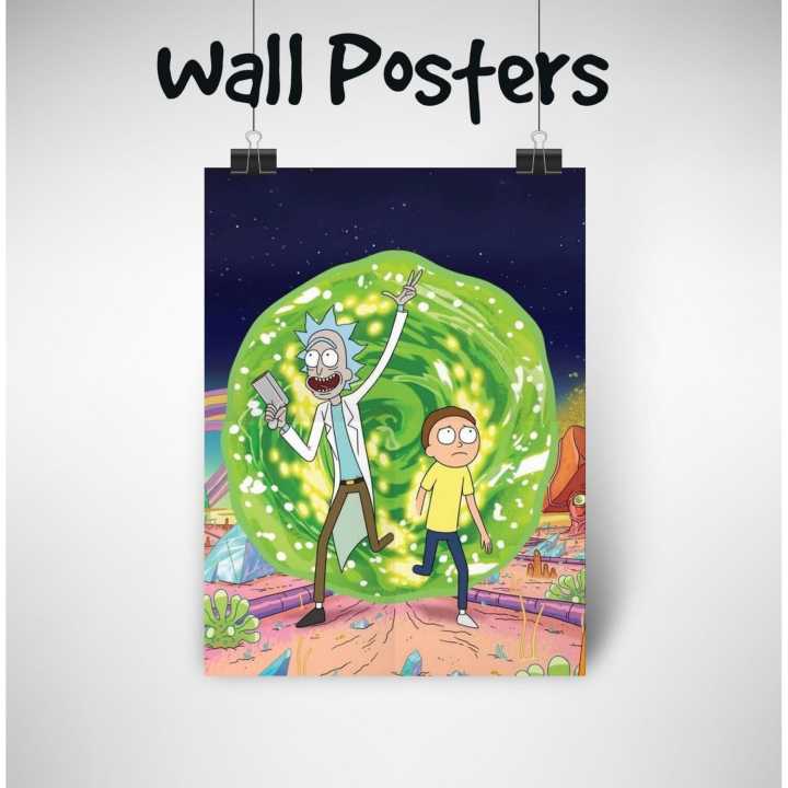 Rick and Morty Green Loop Wall Poster |Exclusive Release | Wall Posters ...