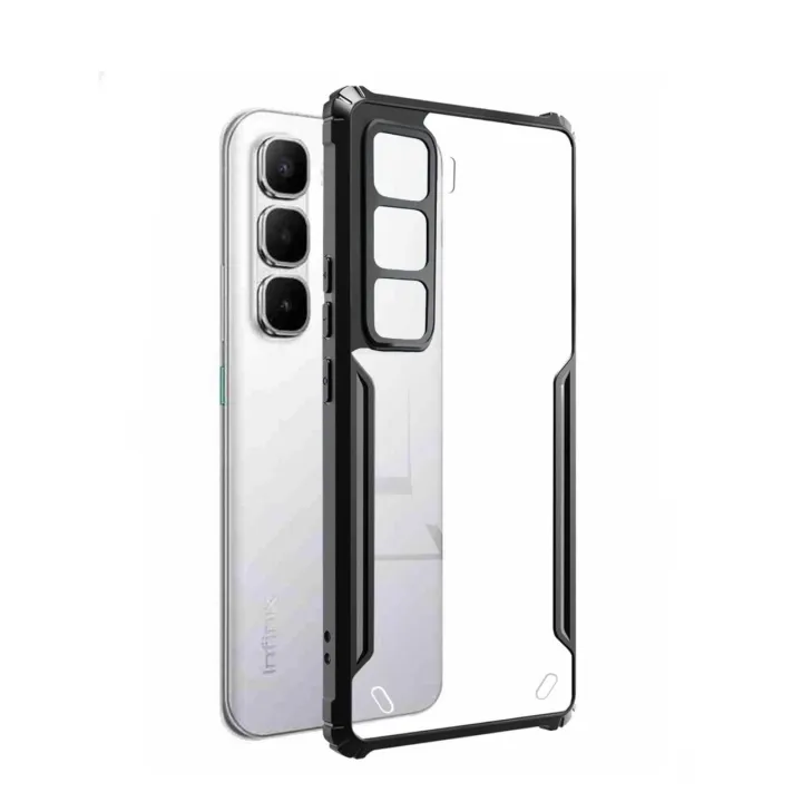 Infinix Hot 60 Pro(4g) Border Case With Back Transparent Cover | Daraz ...