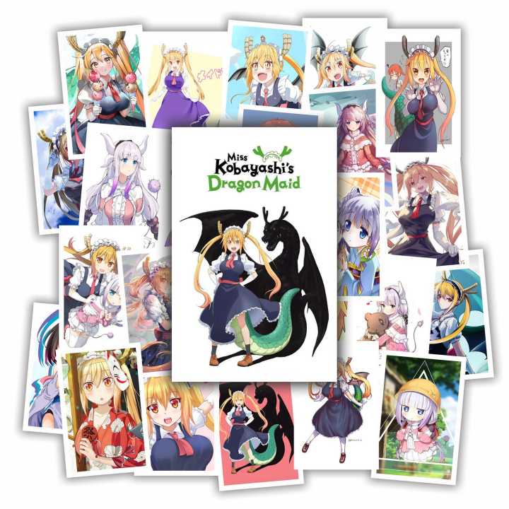 KYVOR Miss Kobayashis Dragon Maid Anime Collectible Sticker Pack of ...
