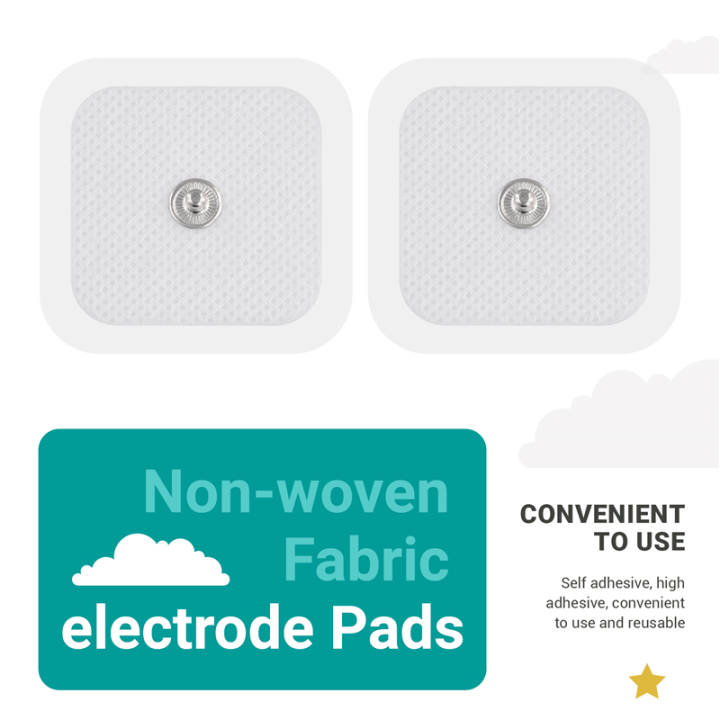 30Pcs 4X4cm Electrodes Electrode Pad Self Adhesive Electrode Patches ...