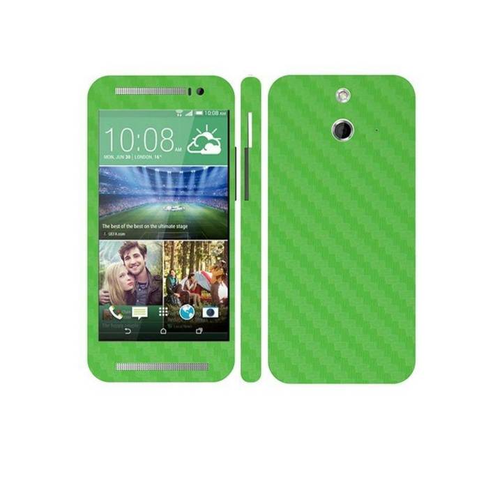 HTC One E8 Carbon Fiber Texture Mobile Skin - Green | Daraz.com.np
