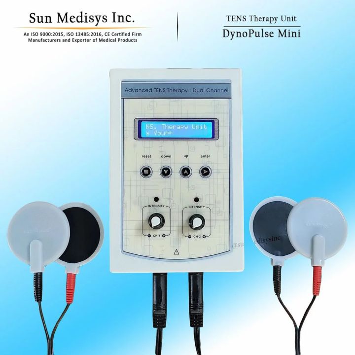 TENS Therapy Machine 2 Channel LCD Unit DynoPulse Mini, Burst Mode ...