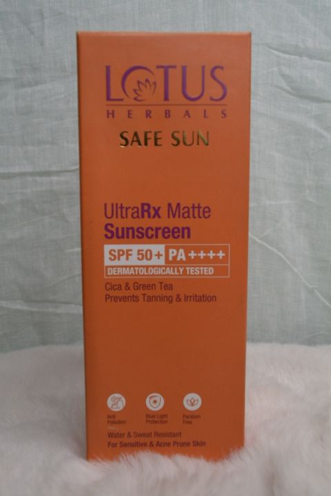 lotus herbas safe sun ultra rx matte sunscreen spf50 pa +++ | Daraz.com.np
