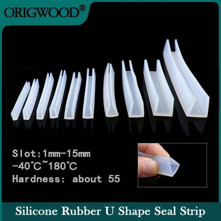 1M Silicone Rubber U Shape Seal Strip Solid Gasket Soft Window Car Door ...