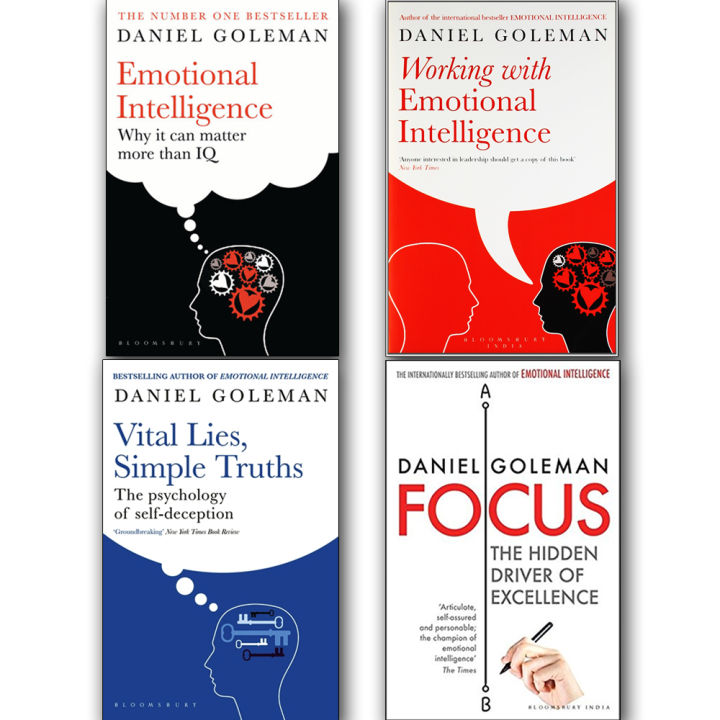 Combo Book OFFER - Emotional Intelligence, Working with Emotionl Intelligence, Vital Lies ...