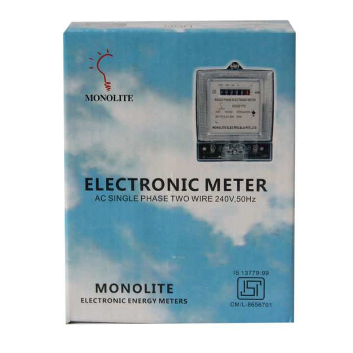 Monolite Electronic Single Phase Two Wire Energy Meter | Daraz.com.np