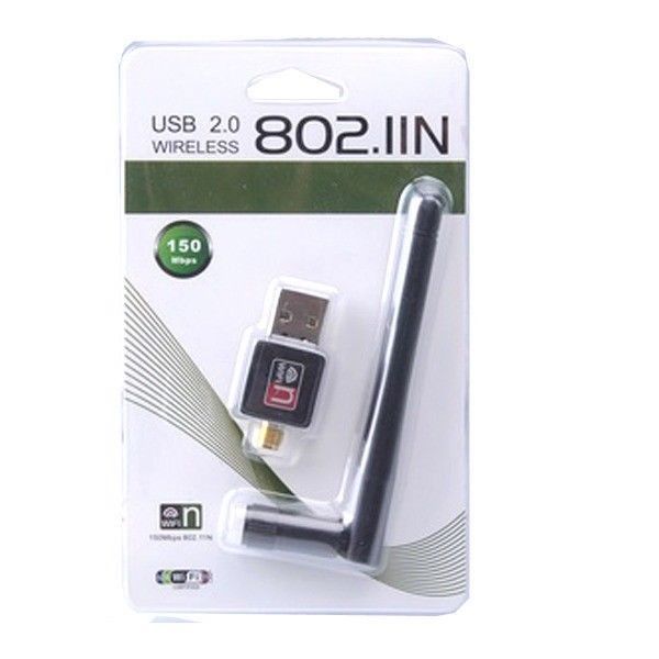 USB WiFi Dongle 150Mbps Wireless Adapter 802.11n/g/b With Antenna | Daraz.com.np