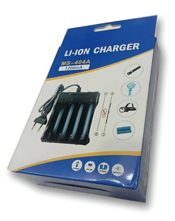MS-404A Intelligent Li-ion Battery Charger – Auto Cut-off, Short ...
